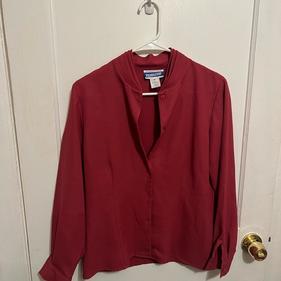Pendleton | Tops | Pendleton Womens Red Top | Poshmark